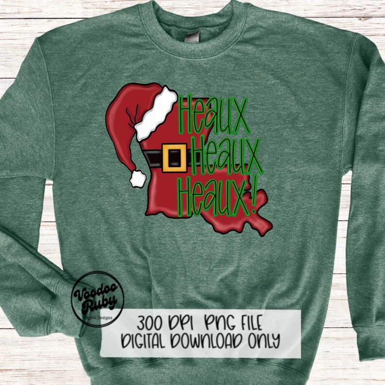 Cajun Santa PNG | Louisiana Christmas, 'heaux' (digital Download - Etsy