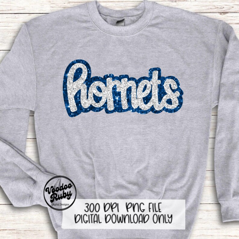 Hornets Glitter PNG: Faux Sequin Design (digital Download) - Etsy