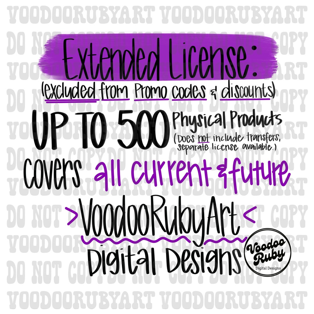 Extended License for Physical Products Over 150 for All Current and ...