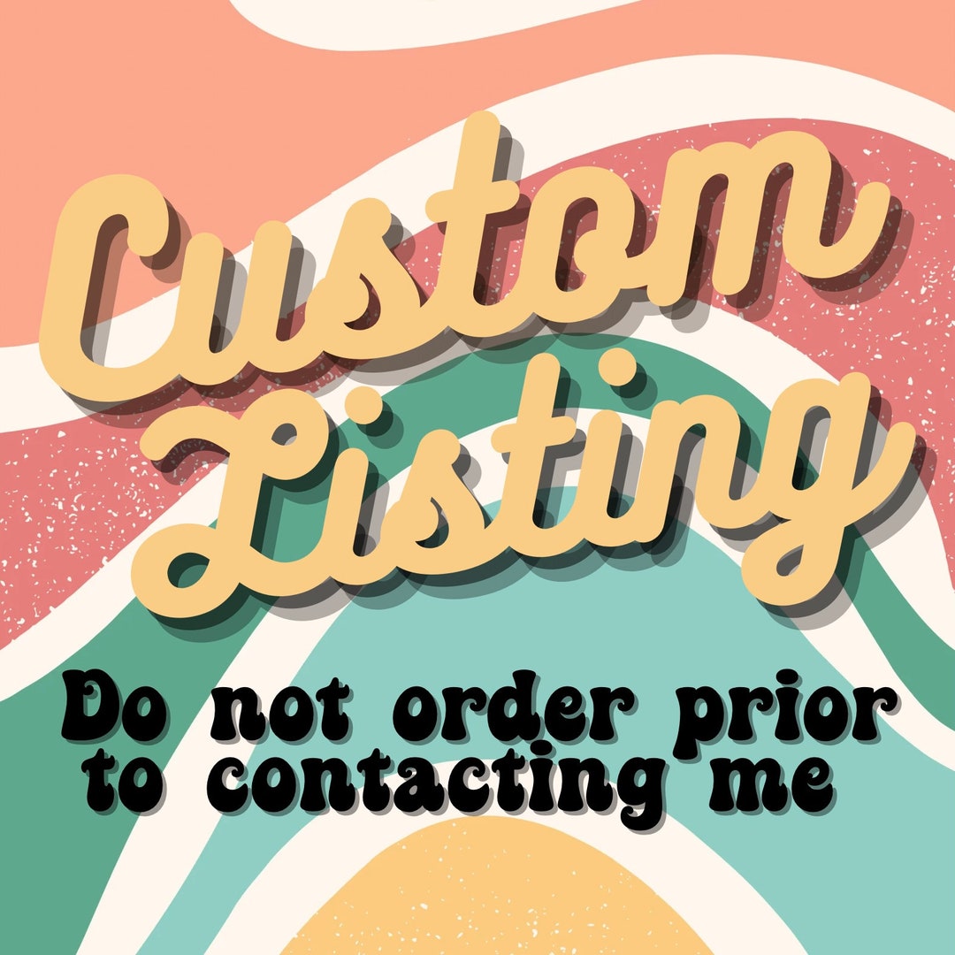 Custom Design PNG Made to Order Listing - Etsy