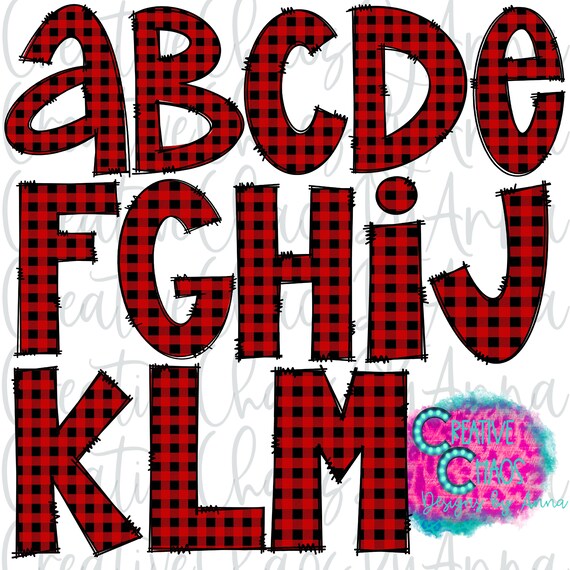 Craft Supplies & Tools Embellishments Hand Drawn Alphabet Pack ...