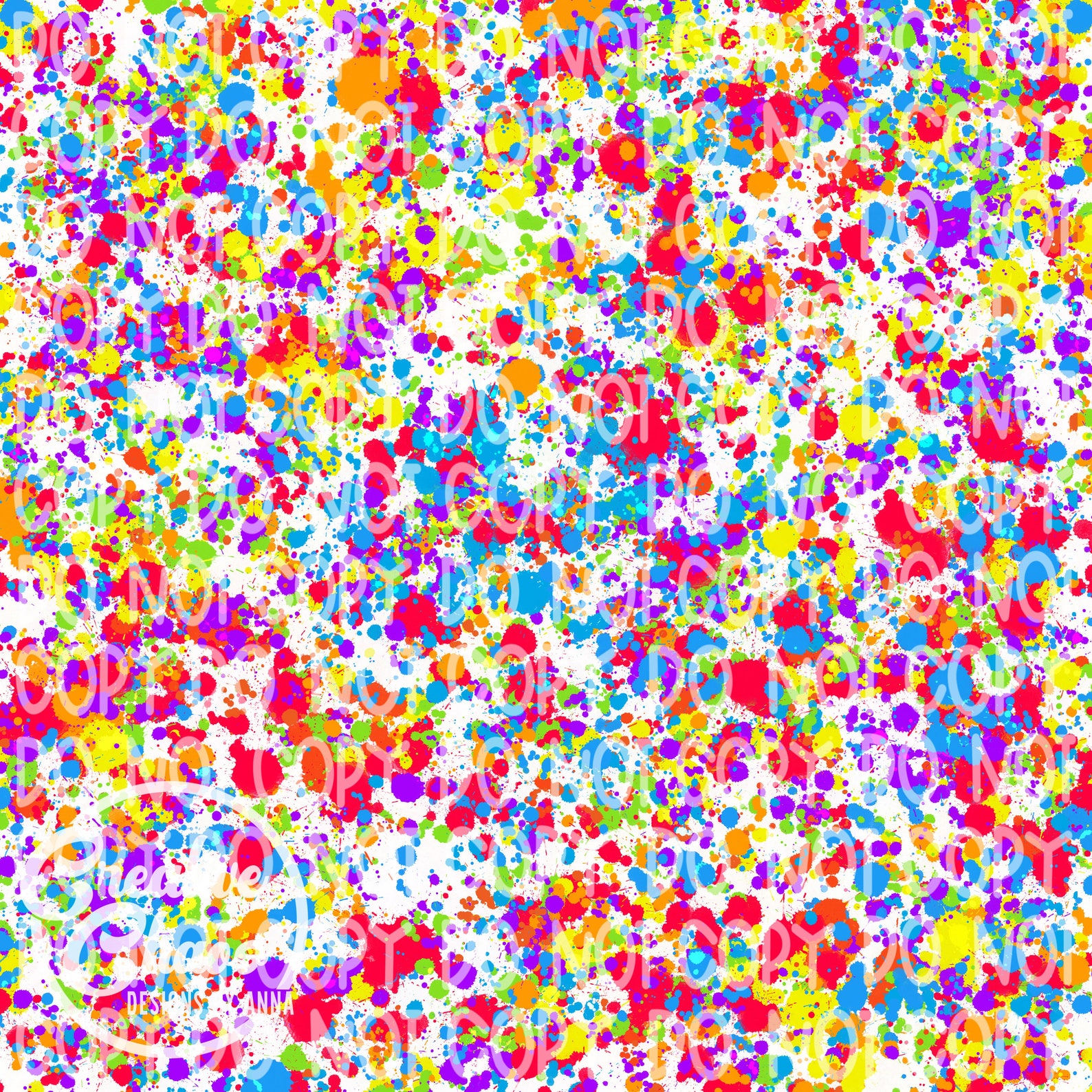 Neon Paint Splatter Digital Paper PNG Bundle Sublimation Hand - Etsy