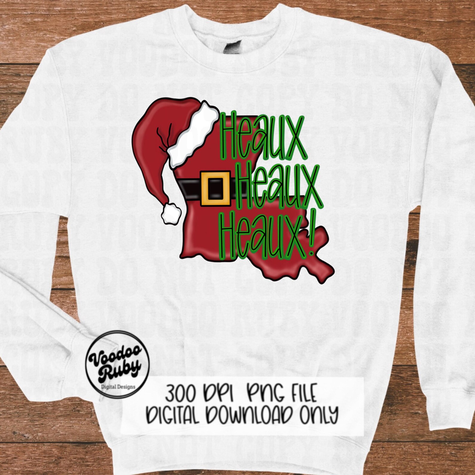 Cajun Santa PNG | Louisiana Christmas, 'heaux' (digital Download - Etsy