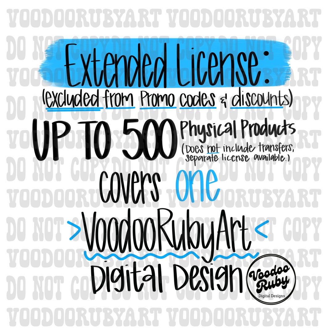 Extended Use License for Physical Products Over 150 for One Digital ...