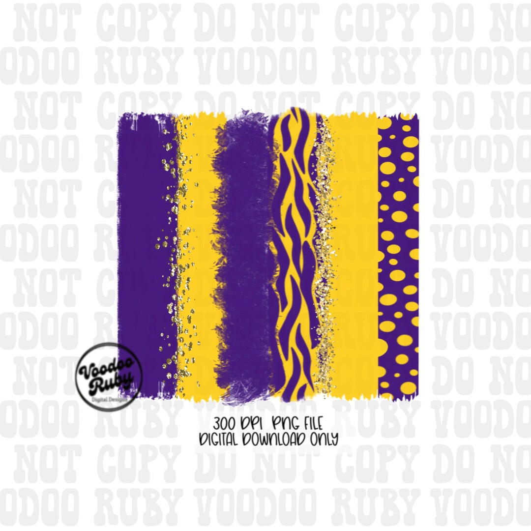 Purple and Gold Brushstrokes PNG: Tiger Stripes Clip Art (digital ...
