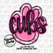 Pink Cubs PNG Design Hand Drawn Digital Download Pink Football PNG ...