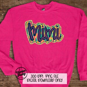 Glitter Mimi PNG Design, Sublimation Hand Drawn Digital Design ...