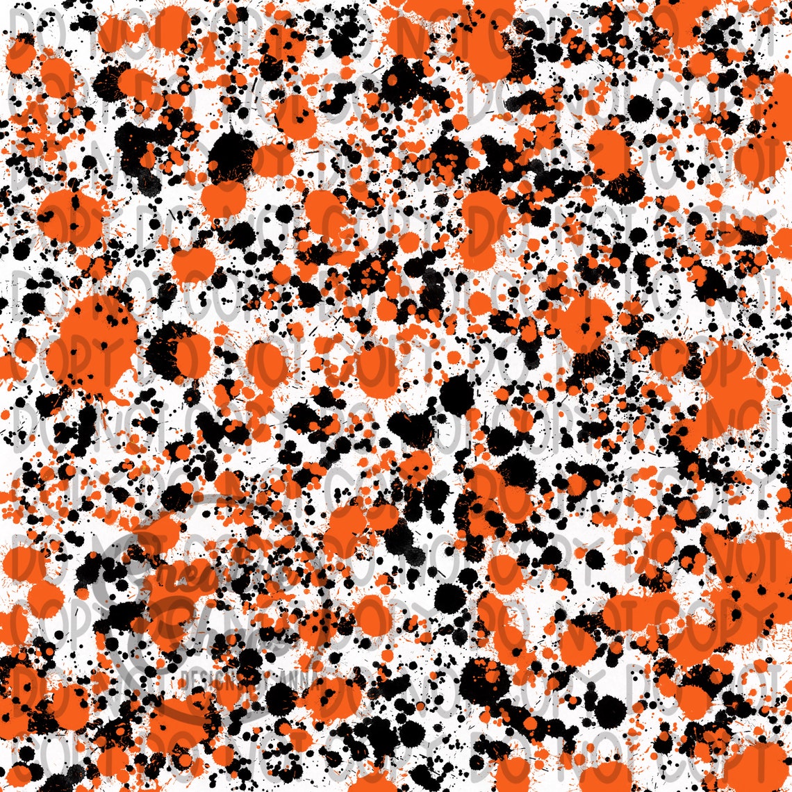 Halloween Paint Splatter Digital Paper PNG Bundle - Etsy