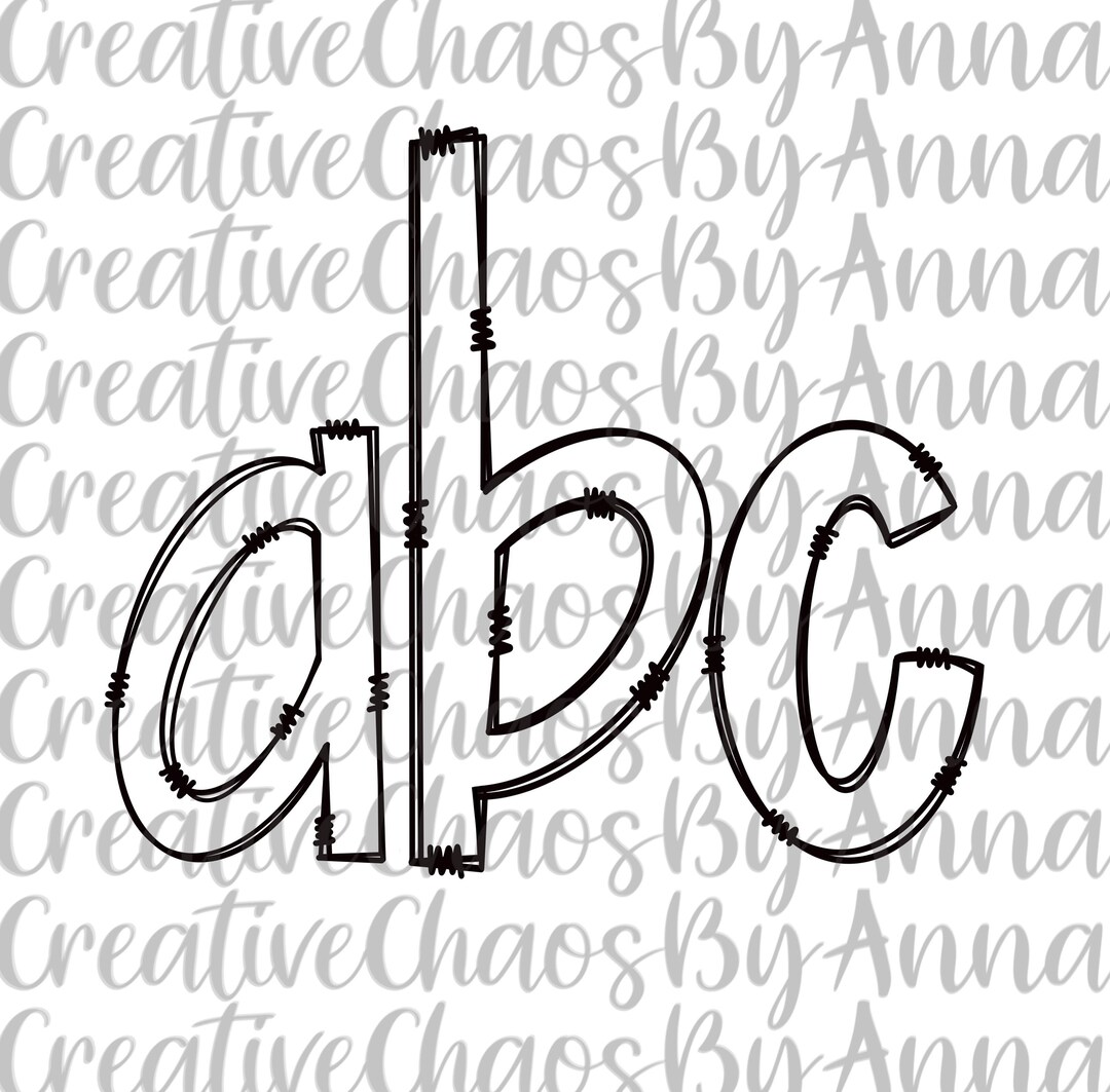 Buy Doodle Letters PNG Alphabet Transparent Bundle PNG Hand Drawn ...