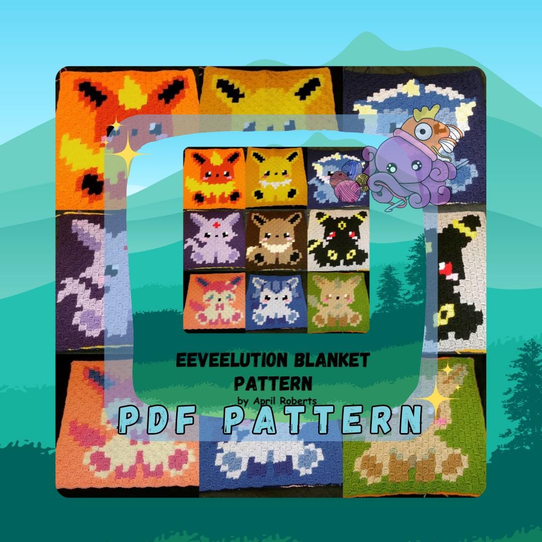 Eeveelution Blanket PATTERN ONLY - Etsy