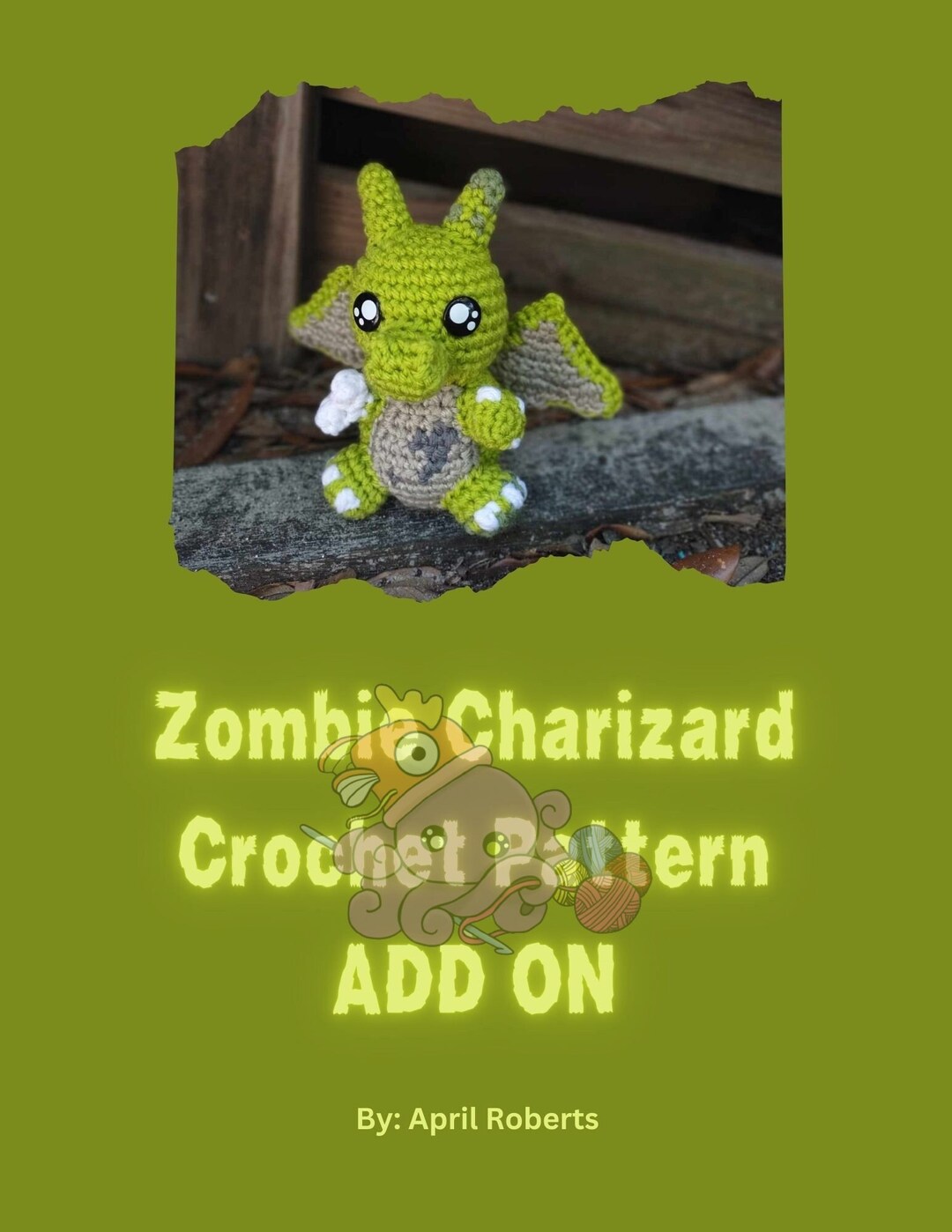 Zombie Charizard *ADD ON PATTERN* - Etsy