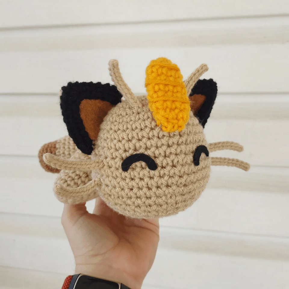 Meowth Crochet Pattern PDF PATTERN - Etsy Ireland