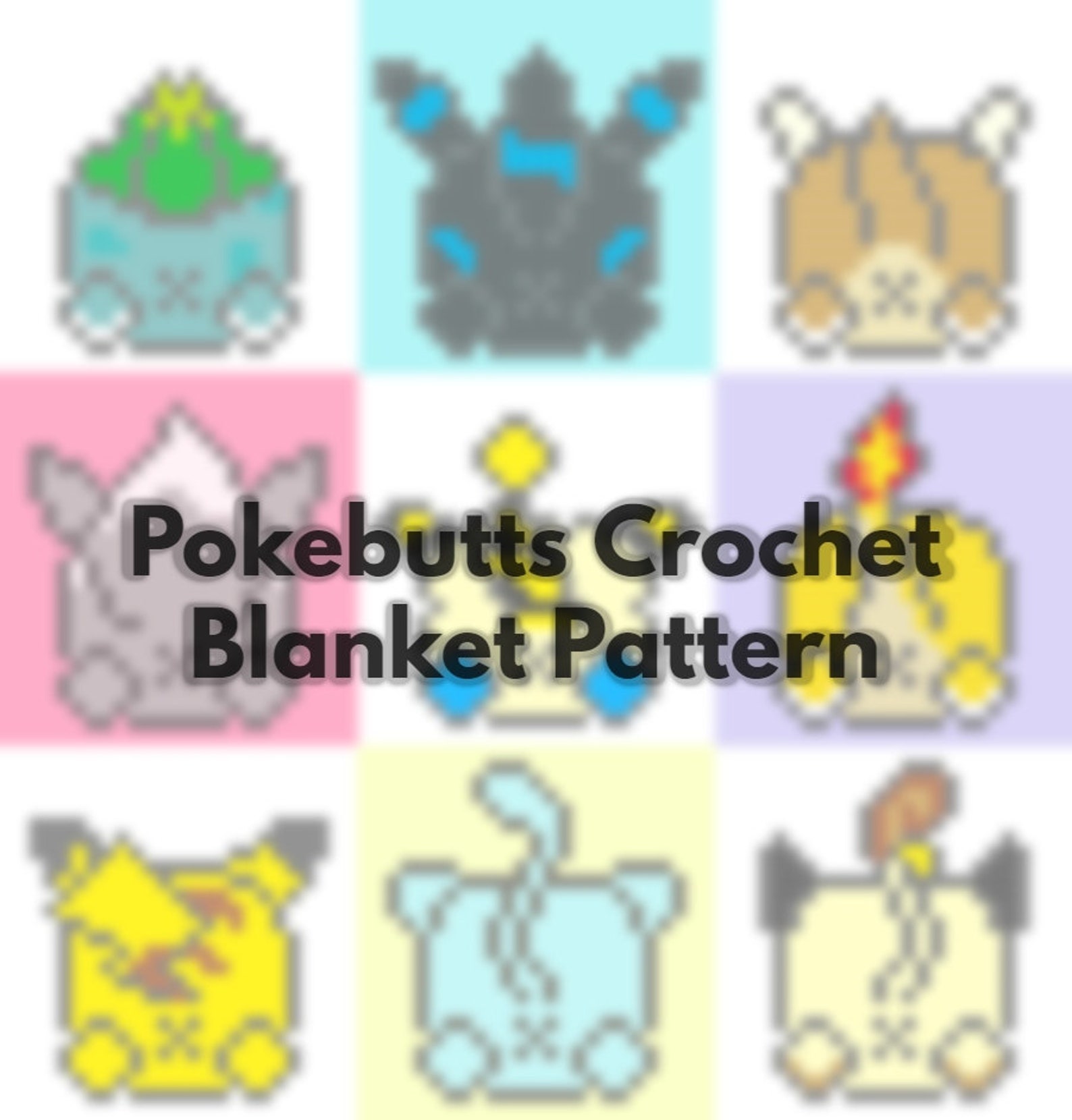 Pokemon Butt Crochet C2C Crochet Pattern PDF PATTERN ONLY - Etsy
