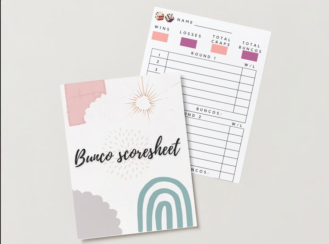 Editable Bunco Scoresheet Canva - Etsy