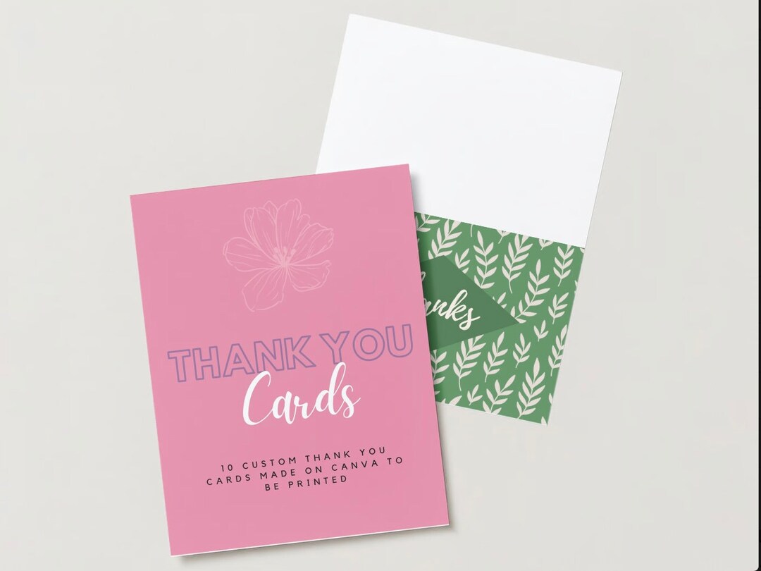 10 Canva Thank You Cards - Etsy