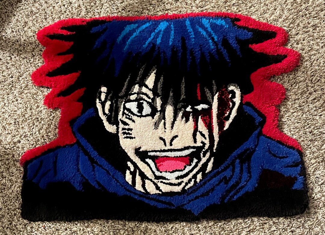 Megumi Fushiguro Tufted Rug - Anime - Etsy