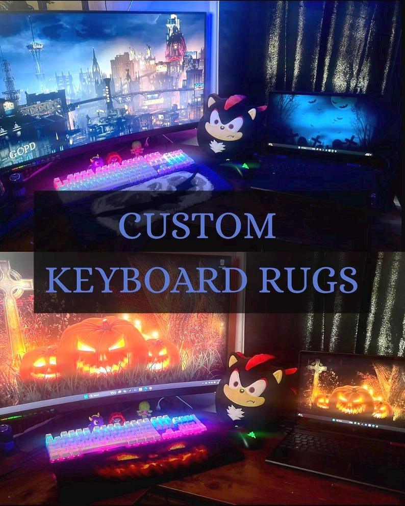 Custom Tufted Keyboard Rugs: Wrist Rest, Desk Decor, Home Decor, Gift ...