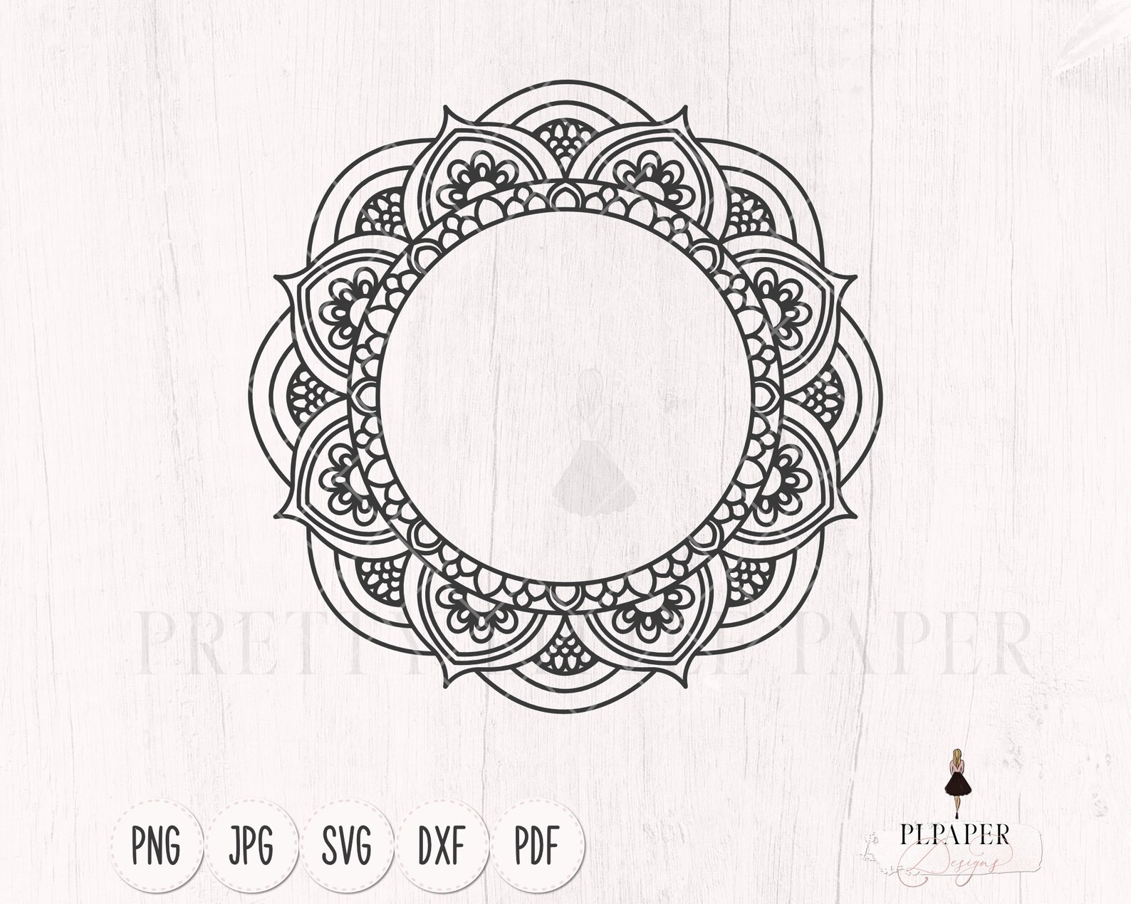 Monogram Frame Svg Mandala Frame Svg Mandala Svg Mandala - Etsy