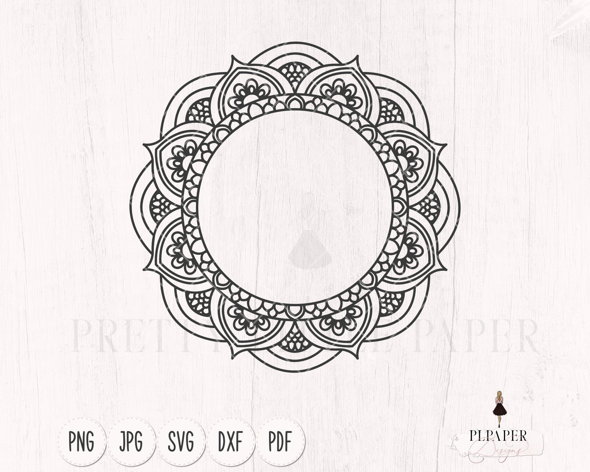 Monogram Frame Svg Mandala Frame Svg Mandala Svg Mandala - Etsy Canada