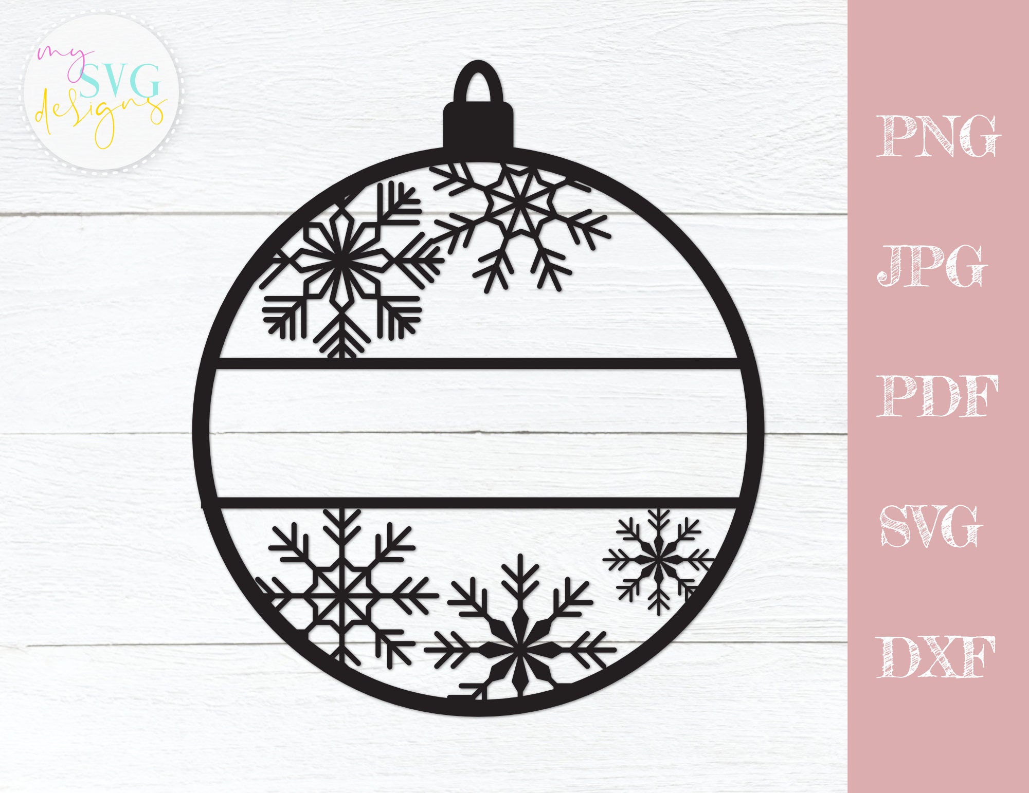 Christmas Ornament Svg, Name Ornament Svg, Christmas Svg, Winter Svg ...