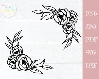 Rose Border SVG Rose Svg Rose Border DXF Rose Border PNG - Etsy