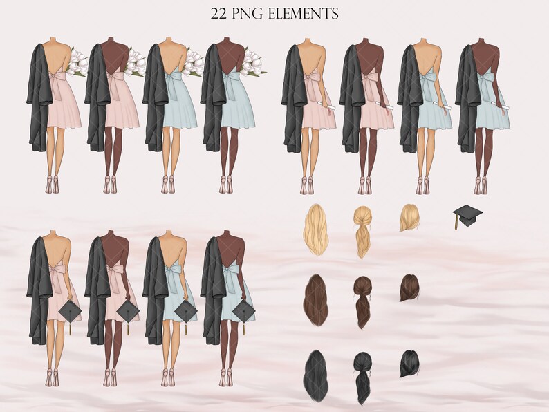 Graduation Clipart, Best Friends Clipart, Graduation Girl Clip Art ...