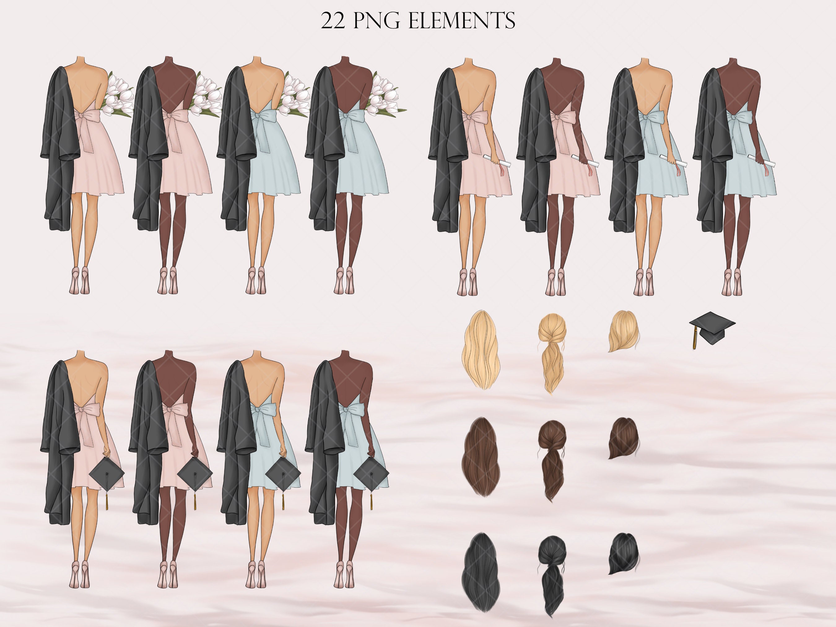 Graduation Clipart, Best Friends Clipart, Graduation Girl Clip Art ...