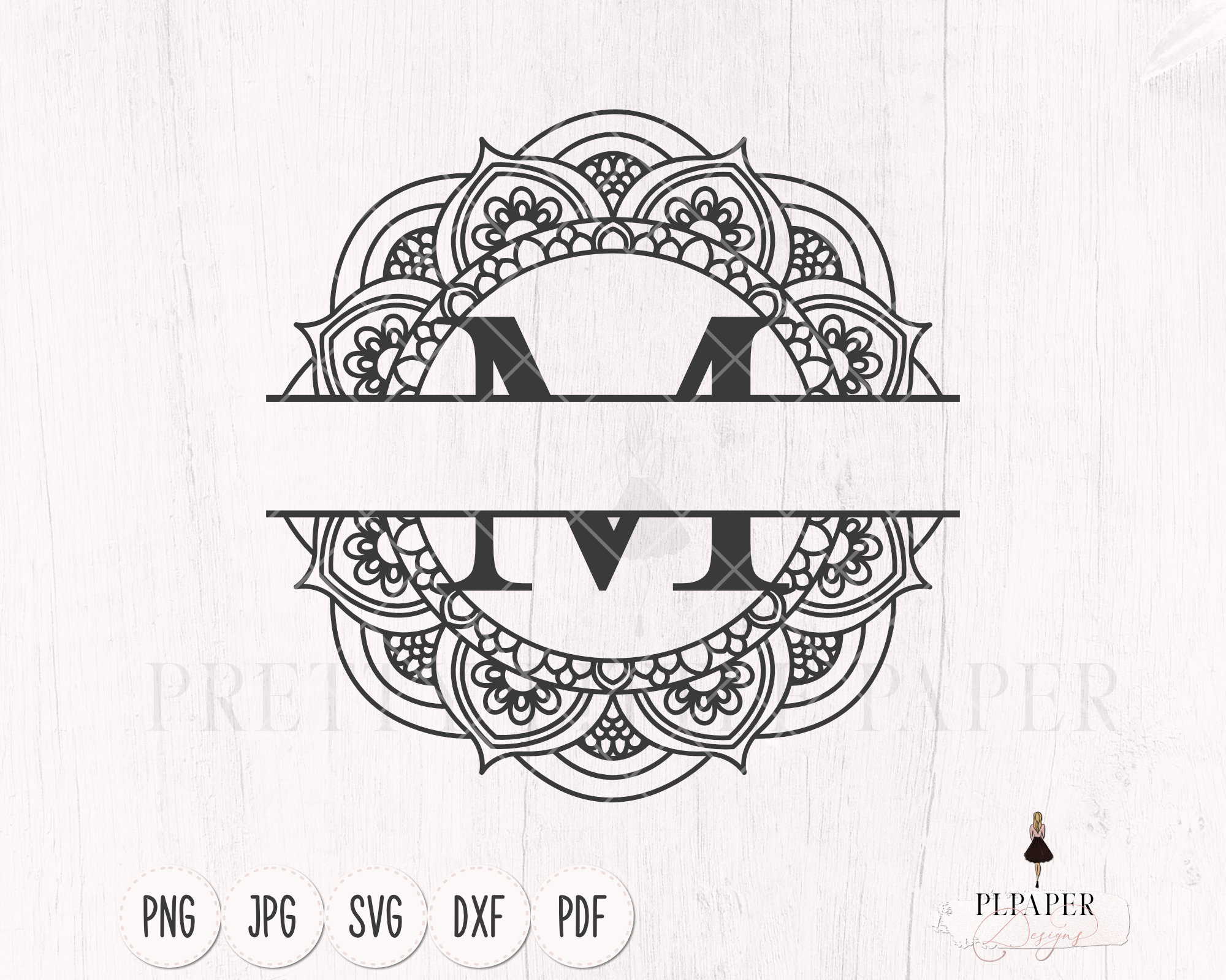 Split Monogram Svg M M Monogram Svg Wreath Monogram Svg - Etsy Australia
