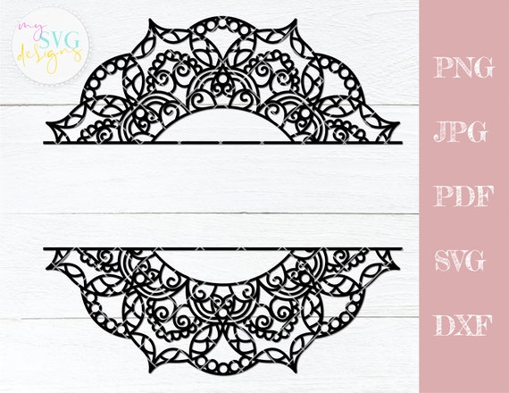 Split Monogram Svg Monogram Frame Svg Mailbox Decal Svg - Etsy