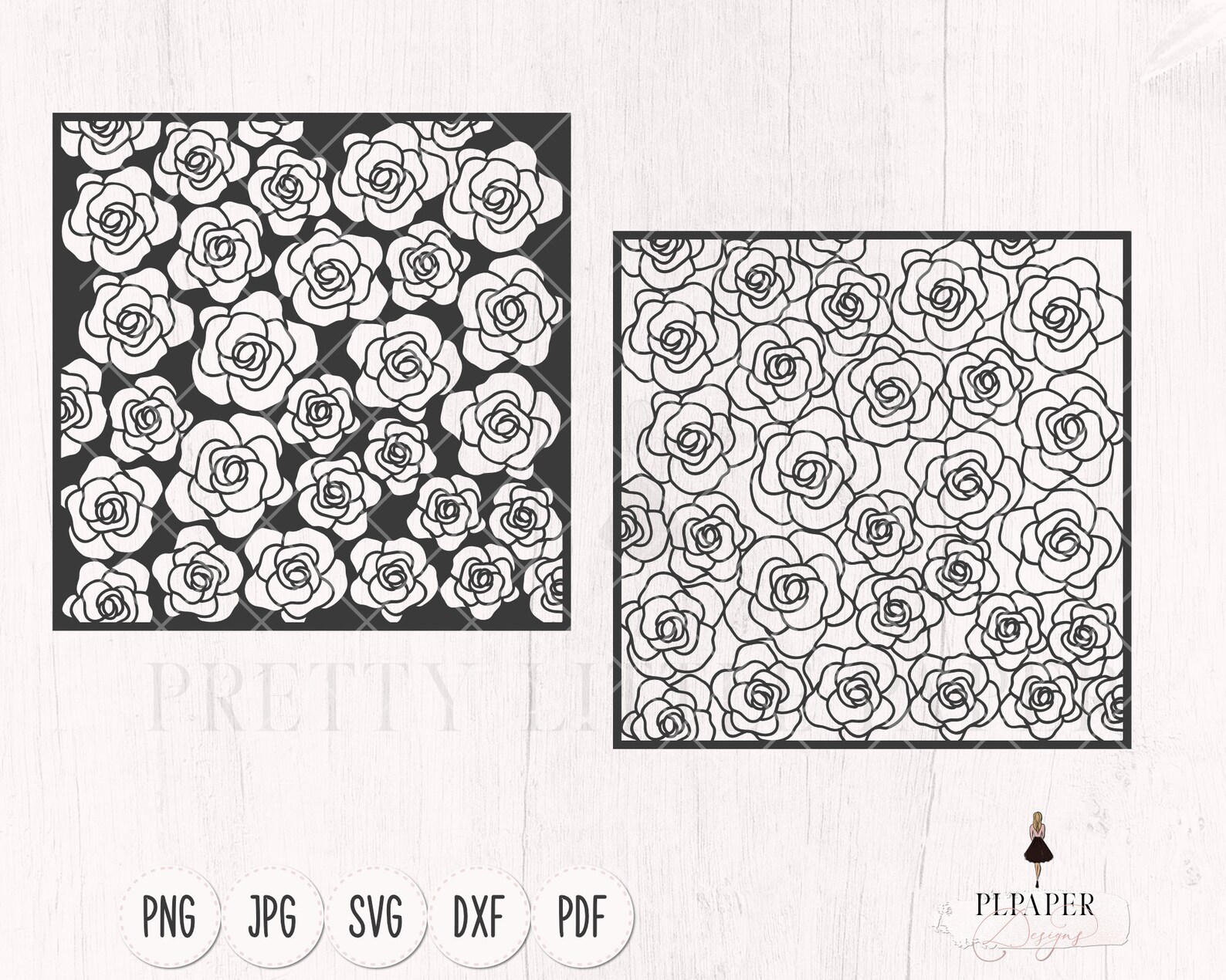 Flower Pattern Svg Floral Svg Cut File Floral Lace Svg - Etsy