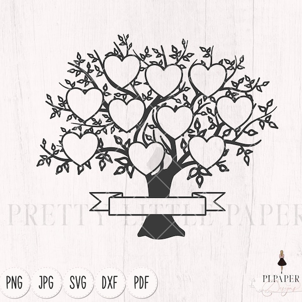 Family Tree 10 Names - Etsy