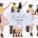 Graduation Clipart Best Friends Clipart Customizable - Etsy