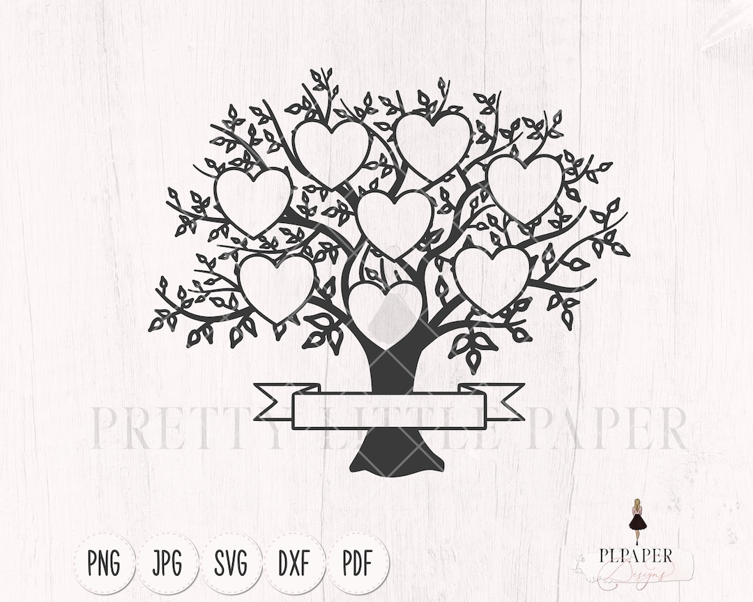 Family Tree Svg 8 Members, Family Reunion Svg, Custom Family Tree Svg 8 ...
