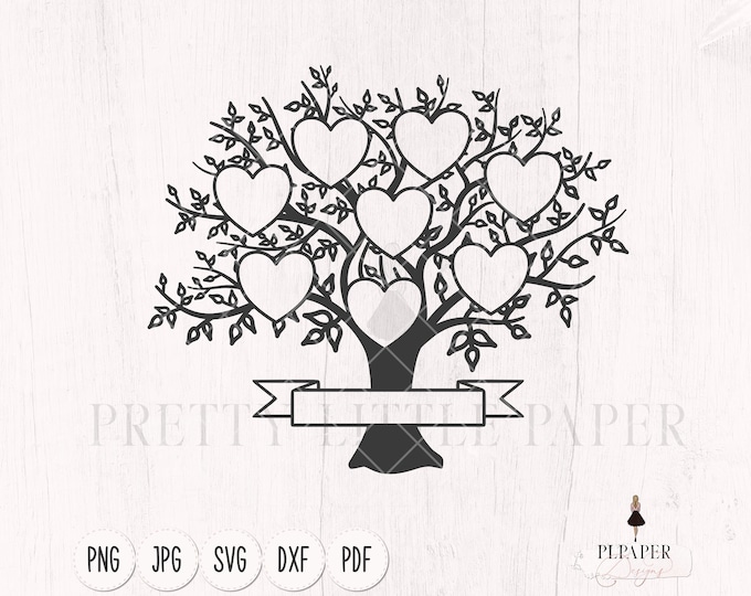Family Tree Svg 6 Members, Family Reunion Svg, Custom Family Tree Svg 6 ...