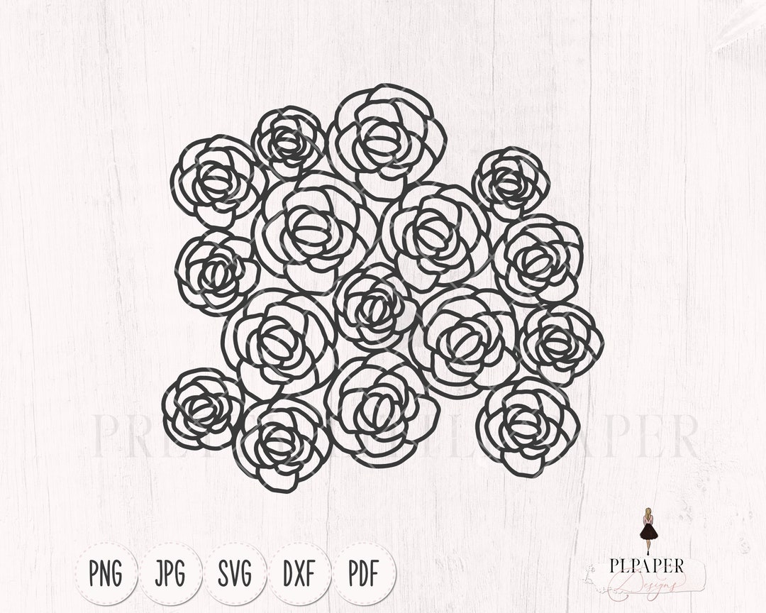 Floral Lace Svg, Floral Cutting File, Silhouette Cameo Svg, Cricut Svg ...