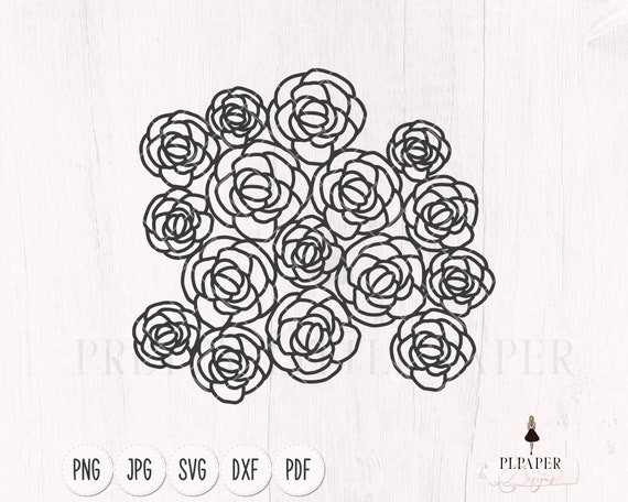 Floral Lace Svg Floral Cutting File Silhouette Cameo Svg - Etsy