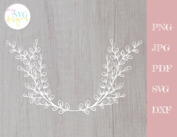 Laurel svg Mailbox decal svg Family name svg Monogram frame | Etsy