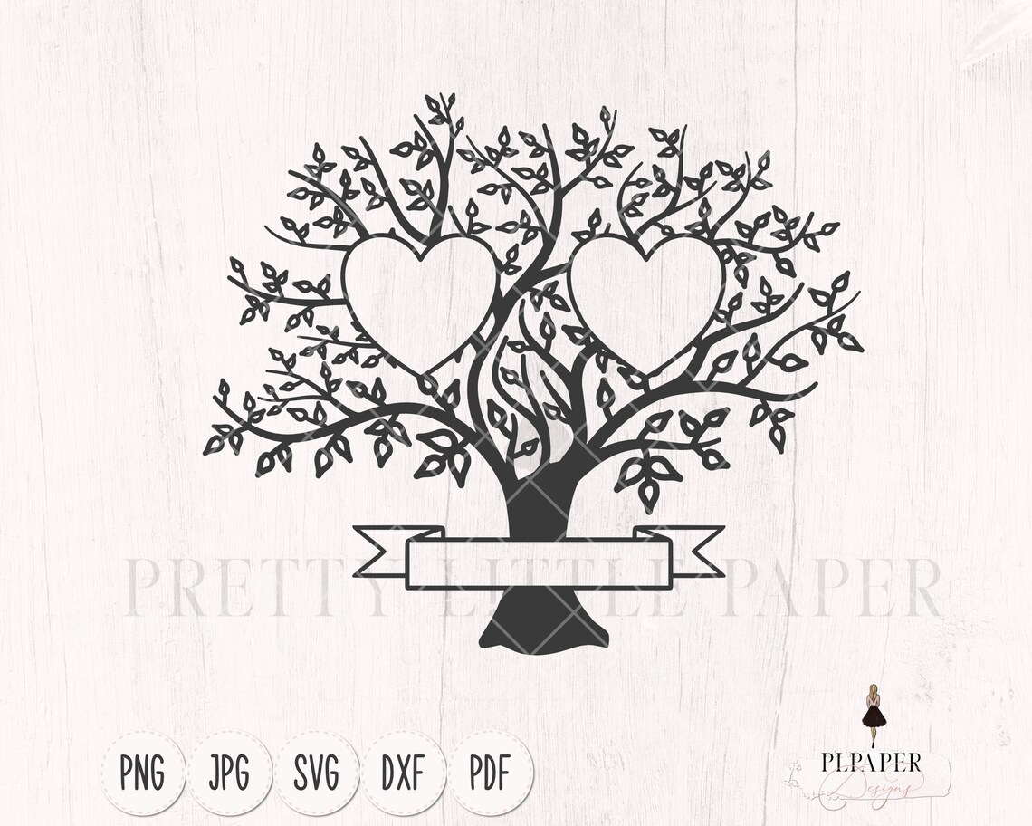 Family Tree Svg 2 Members Family Reunion Svg Custom Family - Etsy