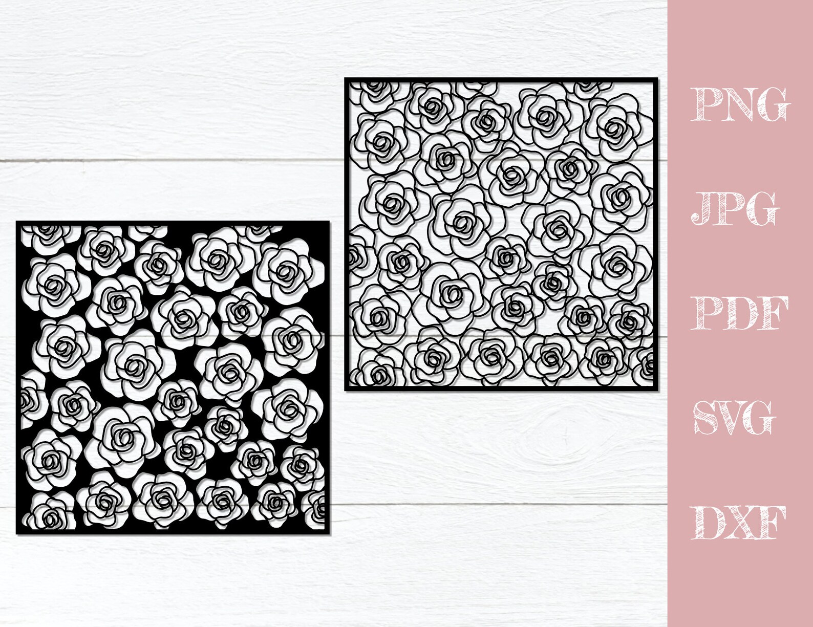 Flower pattern svg Floral svg cut file Floral lace svg | Etsy