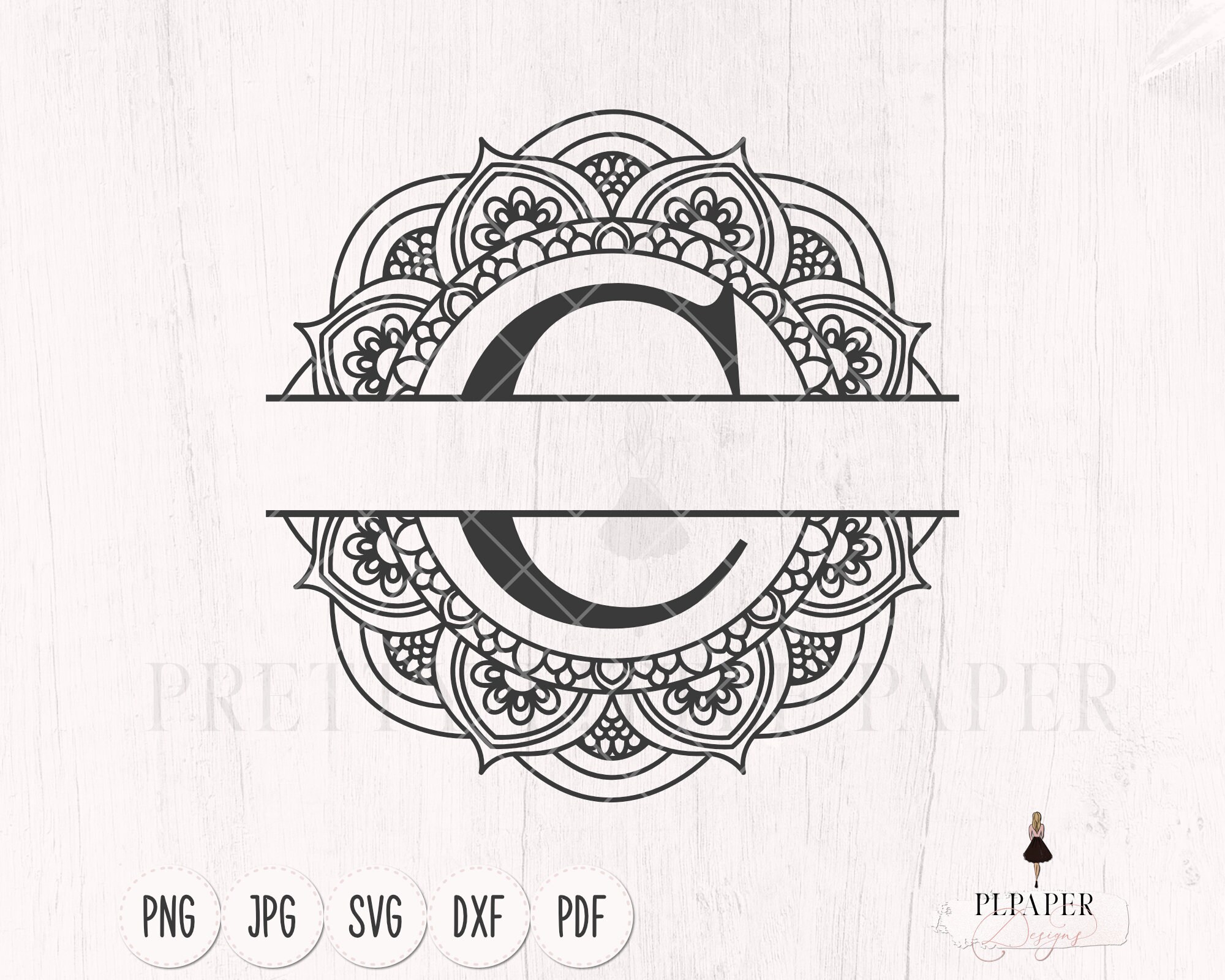 Mandala monogram svg Family monogram svg cricut svg Monogram frame svg ...