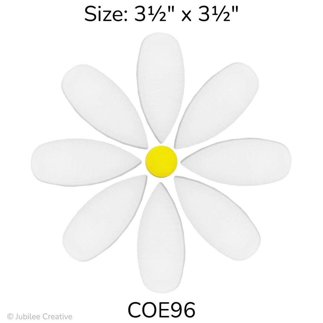 Oceanside COE 96 Precut Glass Daisy Flower - Fused Glass | Stained ...