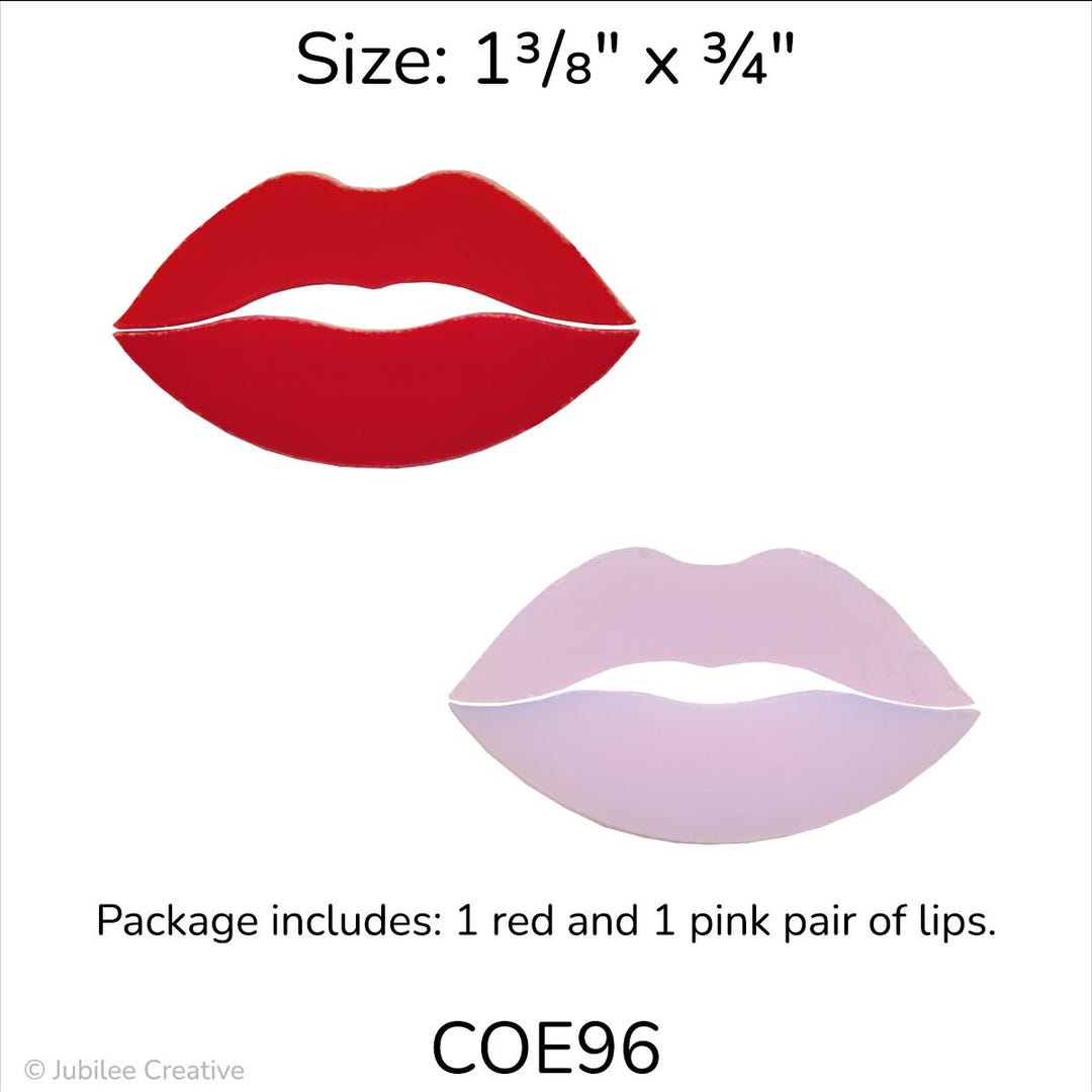 Oceanside COE96 Precut Glass Lips - 2 Pack | Fused Glass | Stained ...