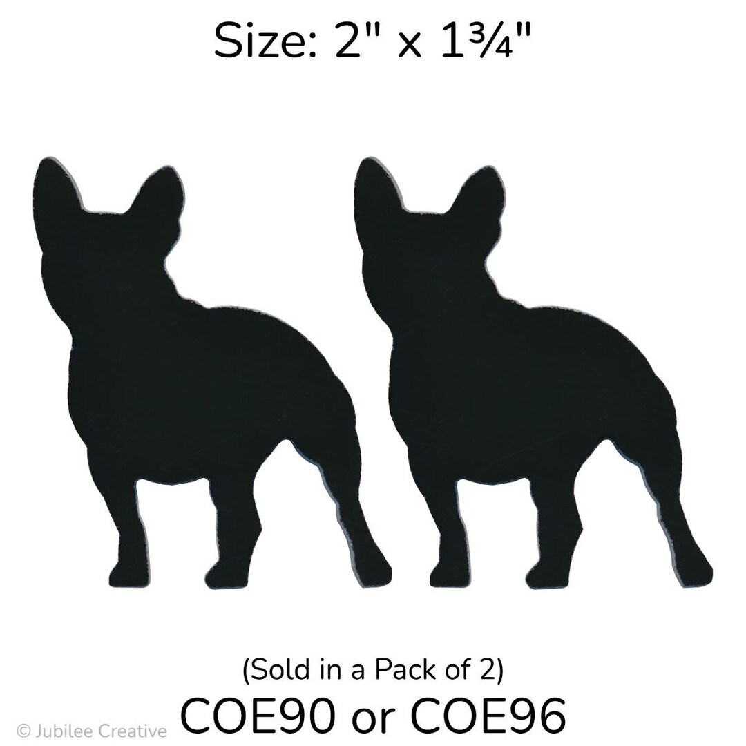 Fusible Precut Glass French Bulldog (pack of 2) | Stained Glass Precut ...