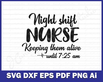 Night Shift Svg | Etsy