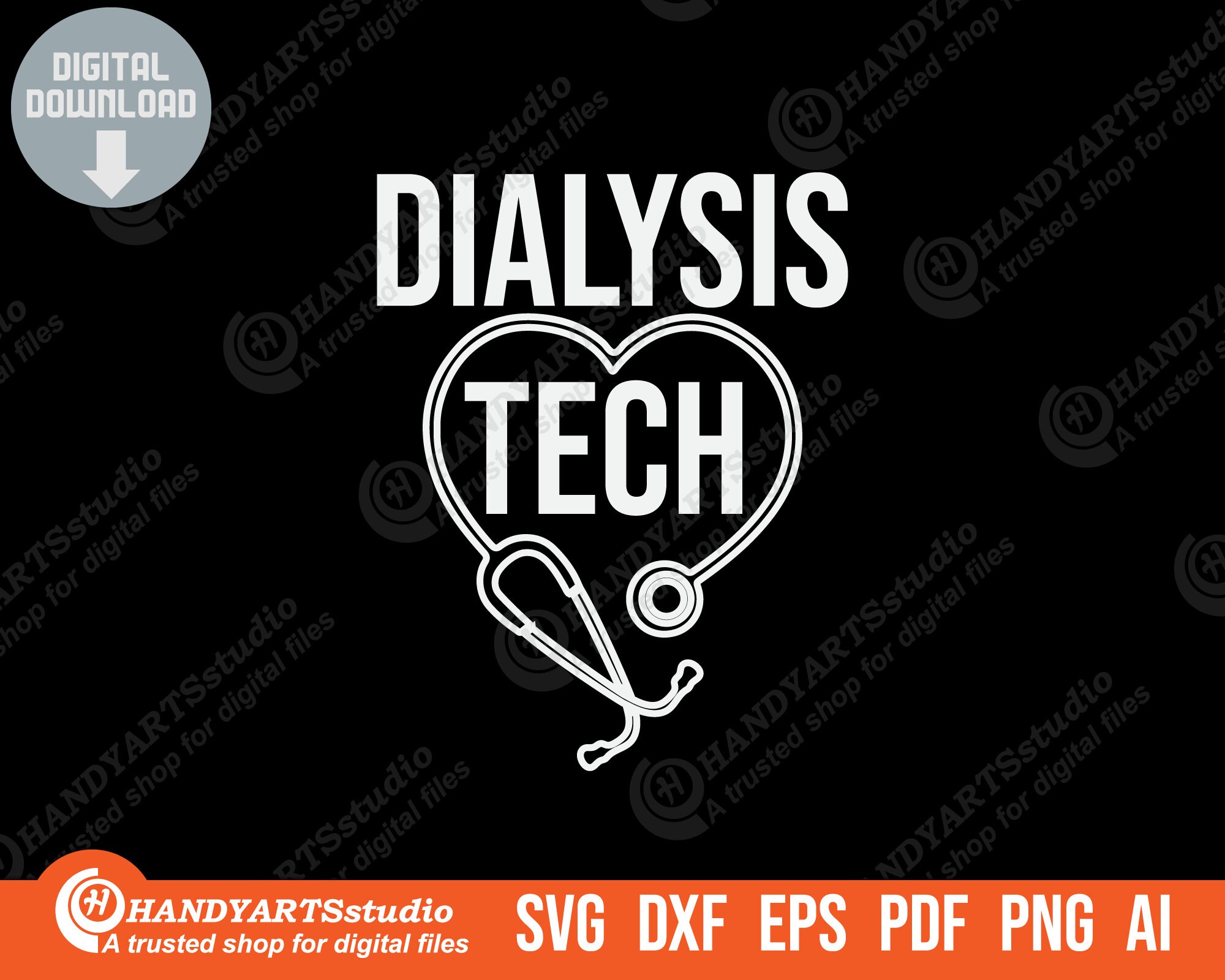 Dialysis Tech Svg Cutting File for Cricut and Silhouette - Etsy