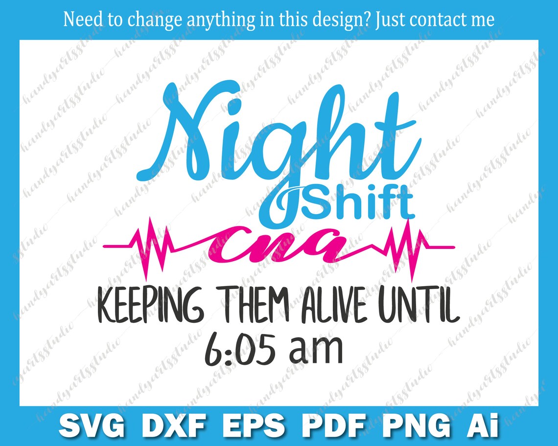 Night Nurse SVG Night Shift CNA Svg Night Shift Nurse Svg - Etsy