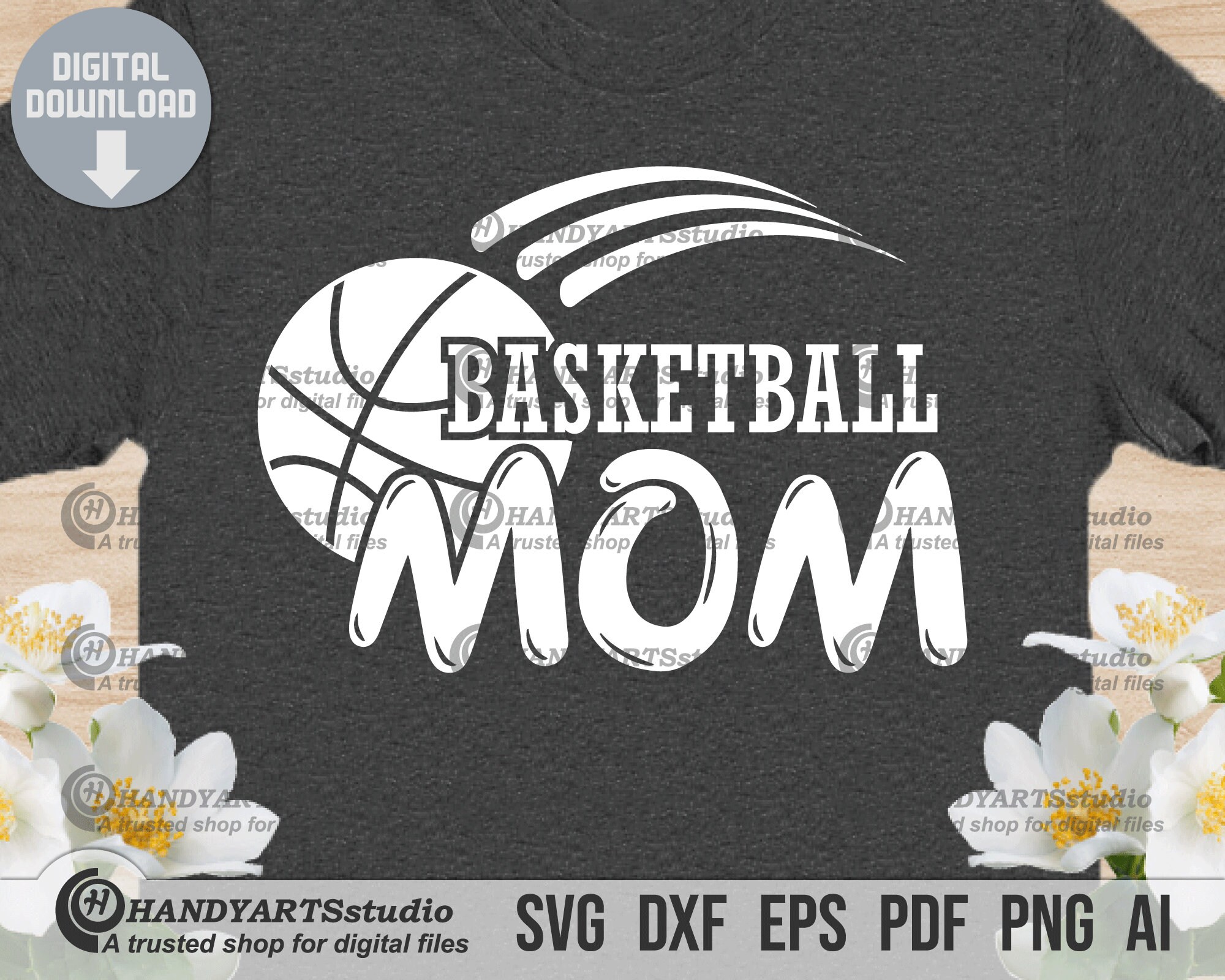 Basketball Mom Svg Cutting File For Cricut And Silhouette Etsy Uk