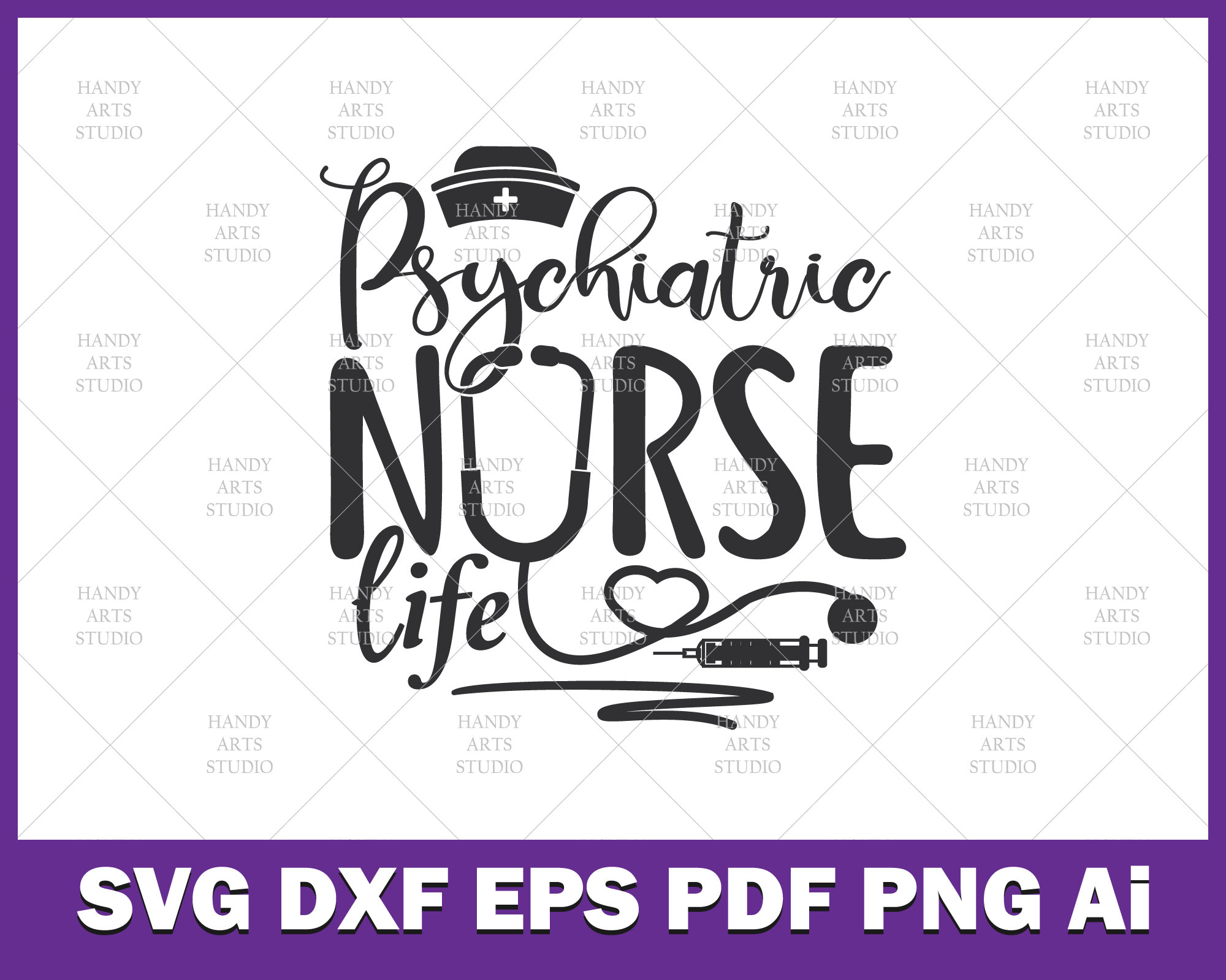 Psychiatric Nurse Life Svg Cutting File for Cricut and - Etsy