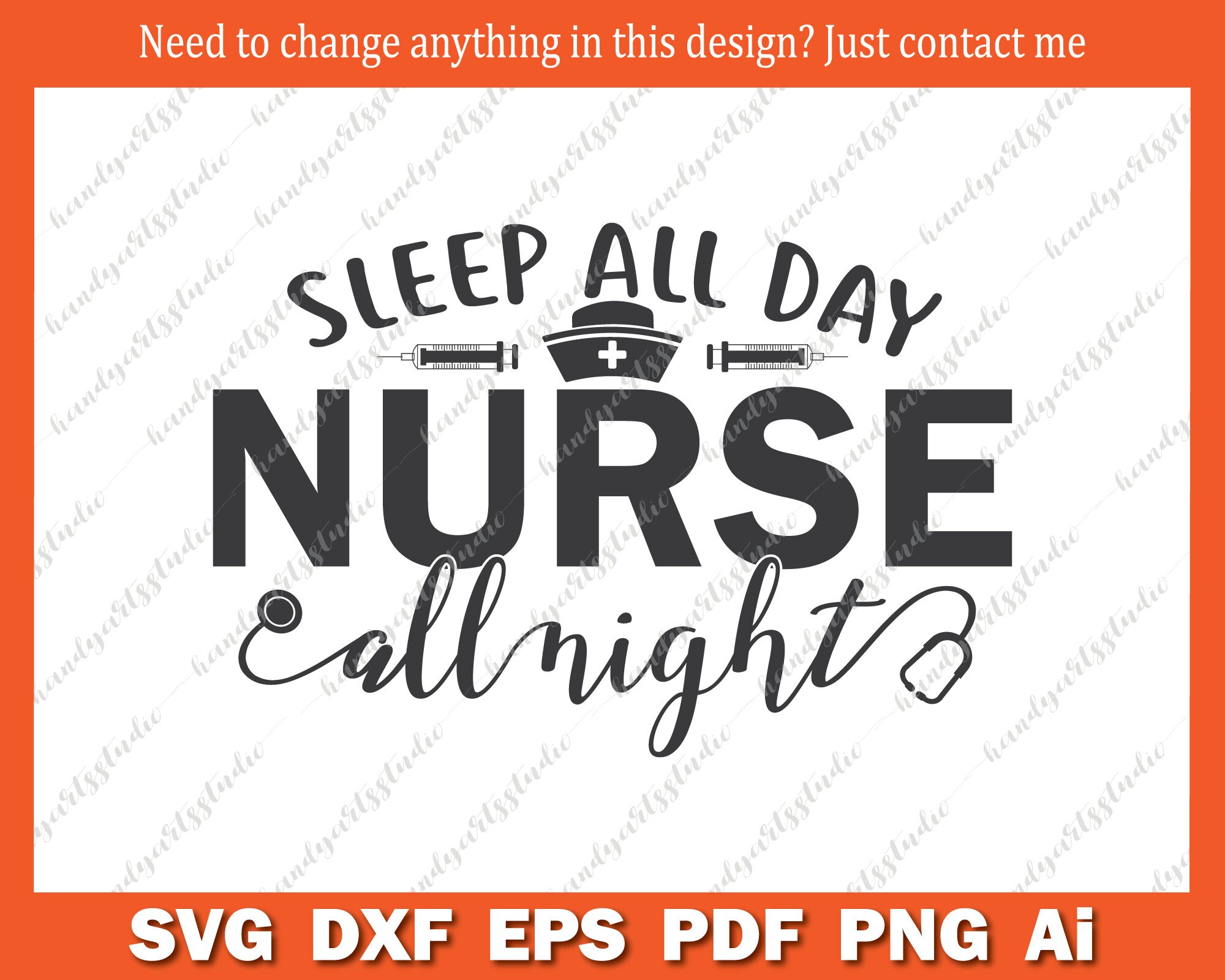 Night Nurse SVG Sleep all day nurse all night svg night | Etsy