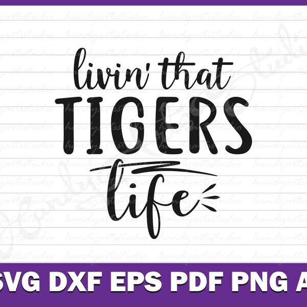 Tiger Life Svg - Etsy